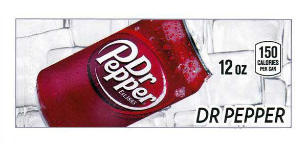 Dr Pepper Can Label